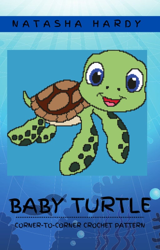 Cute Sea Turtle C2C Crochet Pattern - Etsy