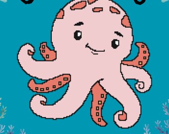 Octopus Anchor Silhouette Graph & Pattern C2C and Tapestry Crochet ...