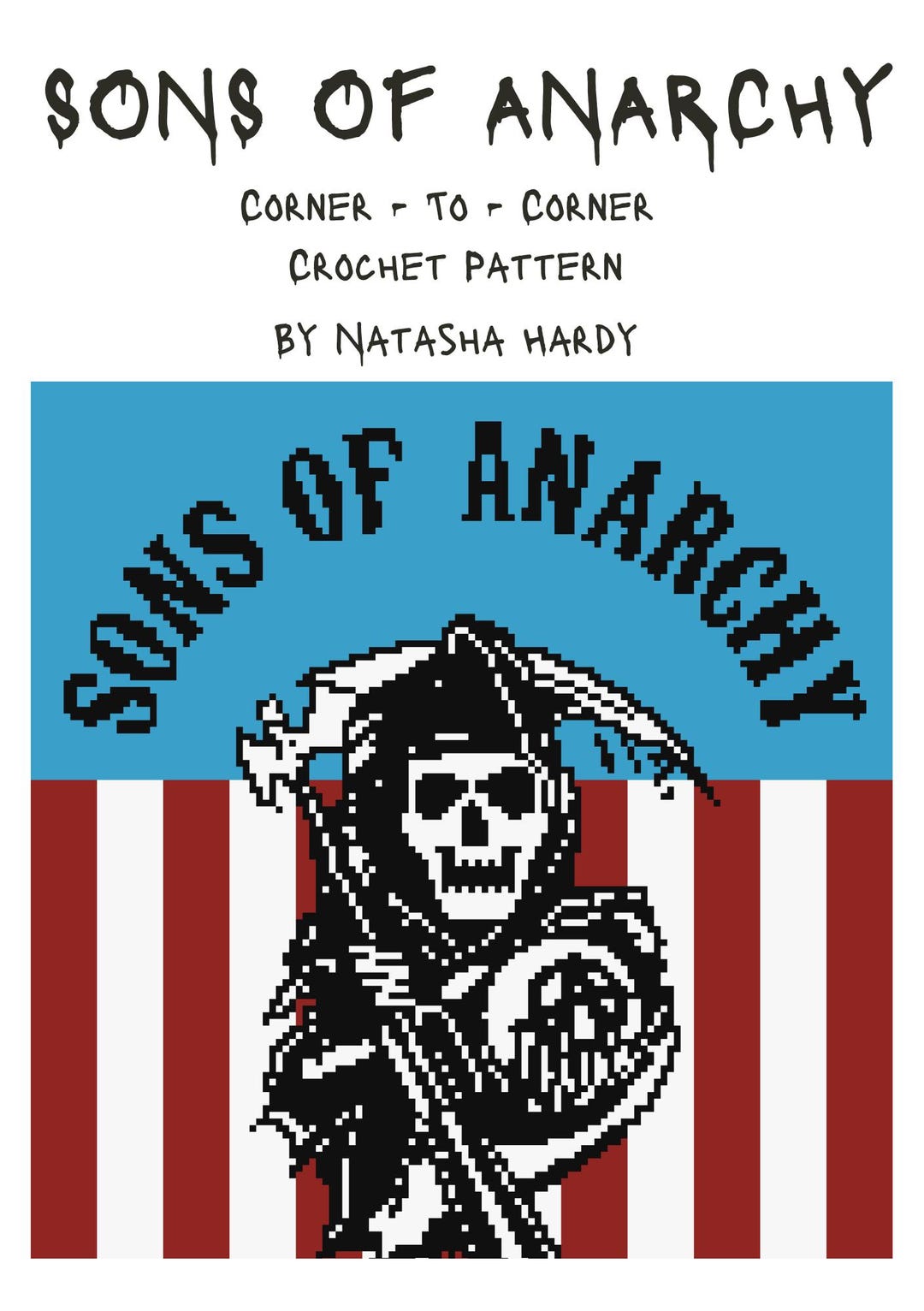 Sons of Anarchy C2C Crochet Pattern | DIY SOA Blanket | Easy Corner-to ...