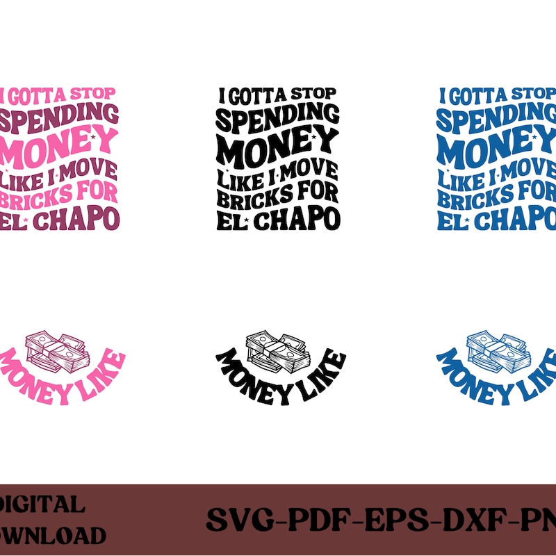 Man With Money Stack Svg - Etsy