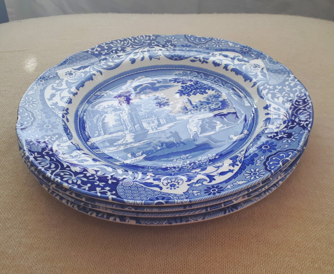 Spode Italian Blue Plates - Etsy