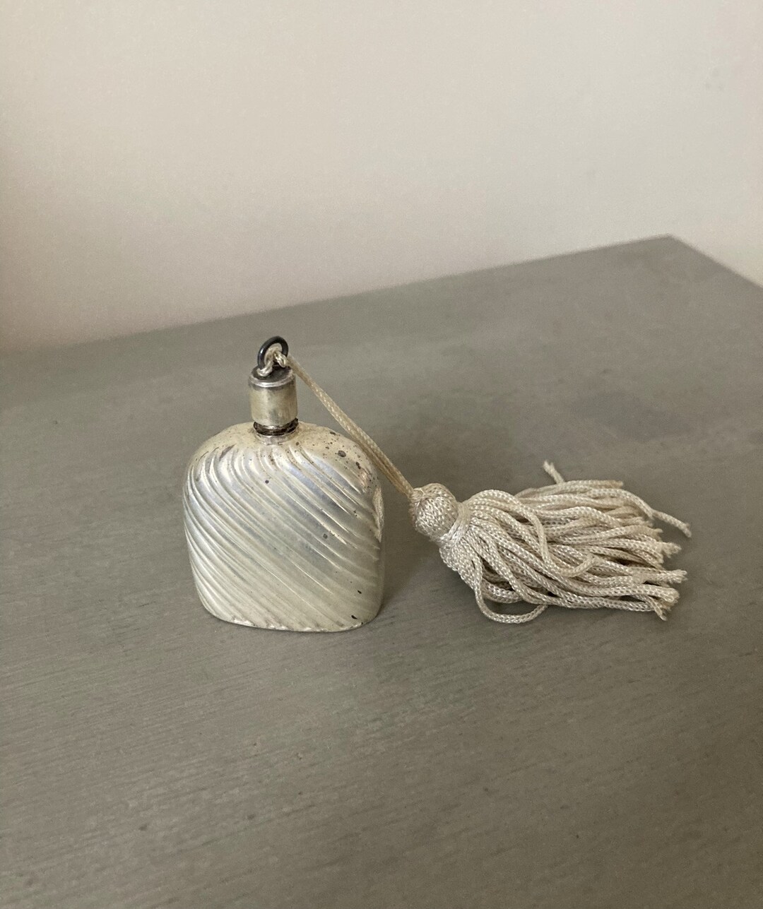 Vintage Tassled Silver Perfume Flacon - Etsy