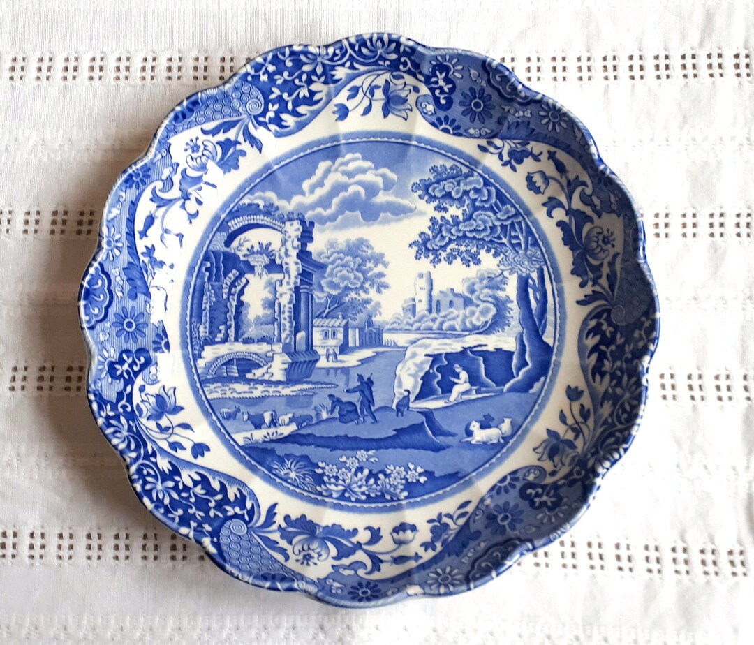 Vintage Spode Scalloped Bowl - Etsy