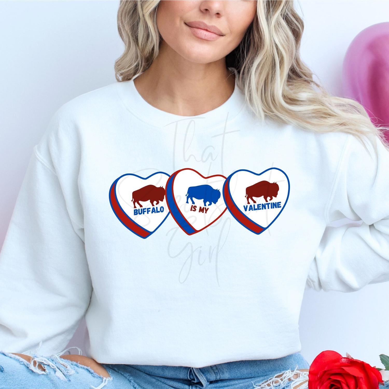 Buffalo Valentines Sweatshirt, Candy Hearts Sweatshirt, Buffalo ...