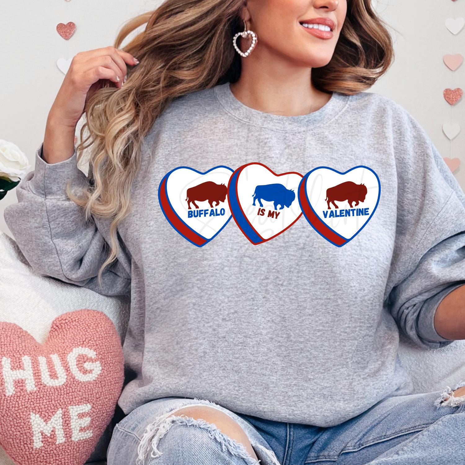 Buffalo Valentines Sweatshirt, Candy Hearts Sweatshirt, Buffalo ...