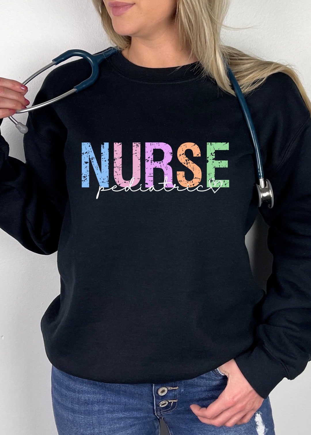 Pediatric Nurse Sweatshirt, Pediatric Nurse, Nurse Sweatshirt, Nurse ...