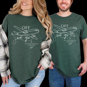 Couple Vacation Travel Tshirt, Custom Bride Travel Tee, Custom Groom ...