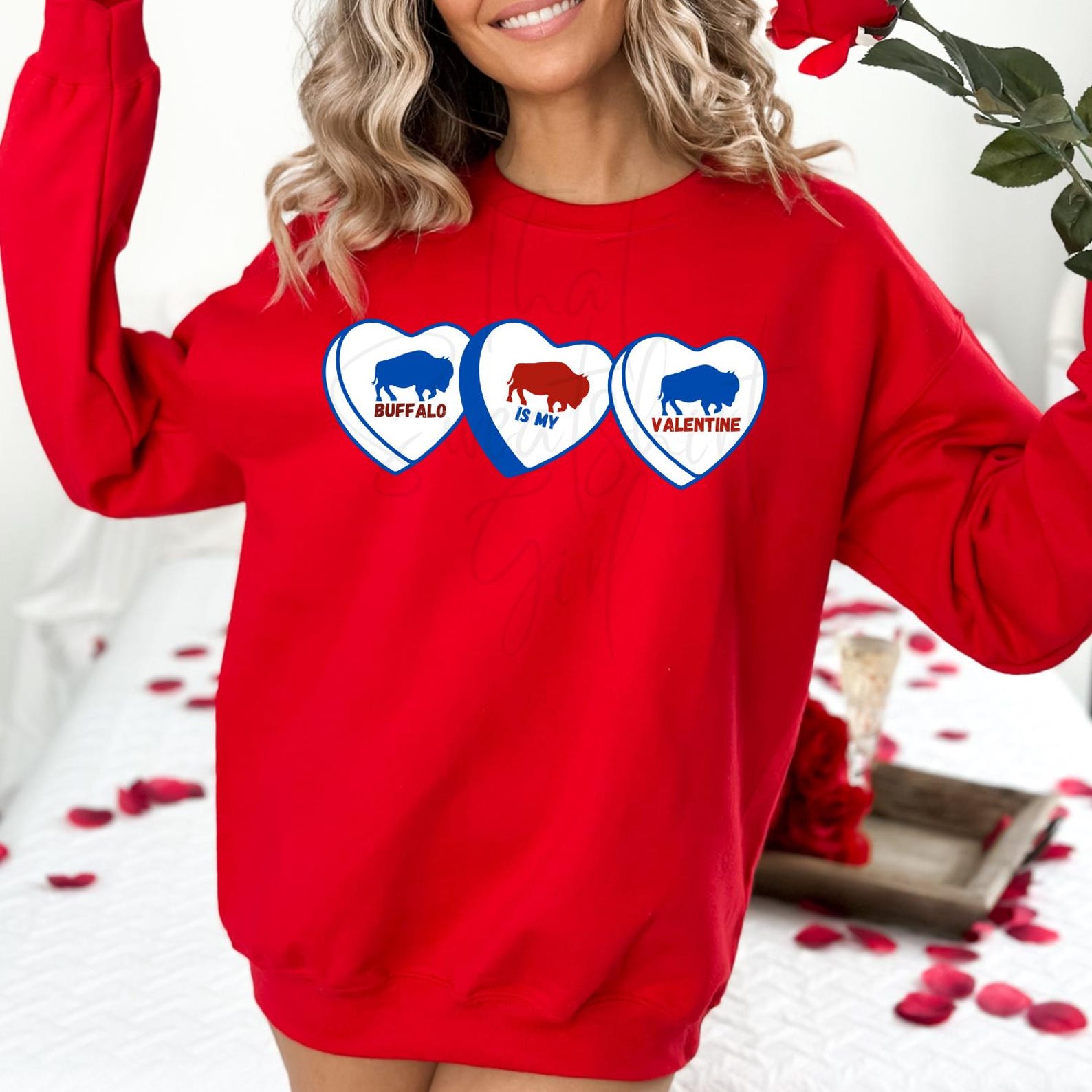 Buffalo Valentines Sweatshirt, Candy Hearts Sweatshirt, Buffalo ...