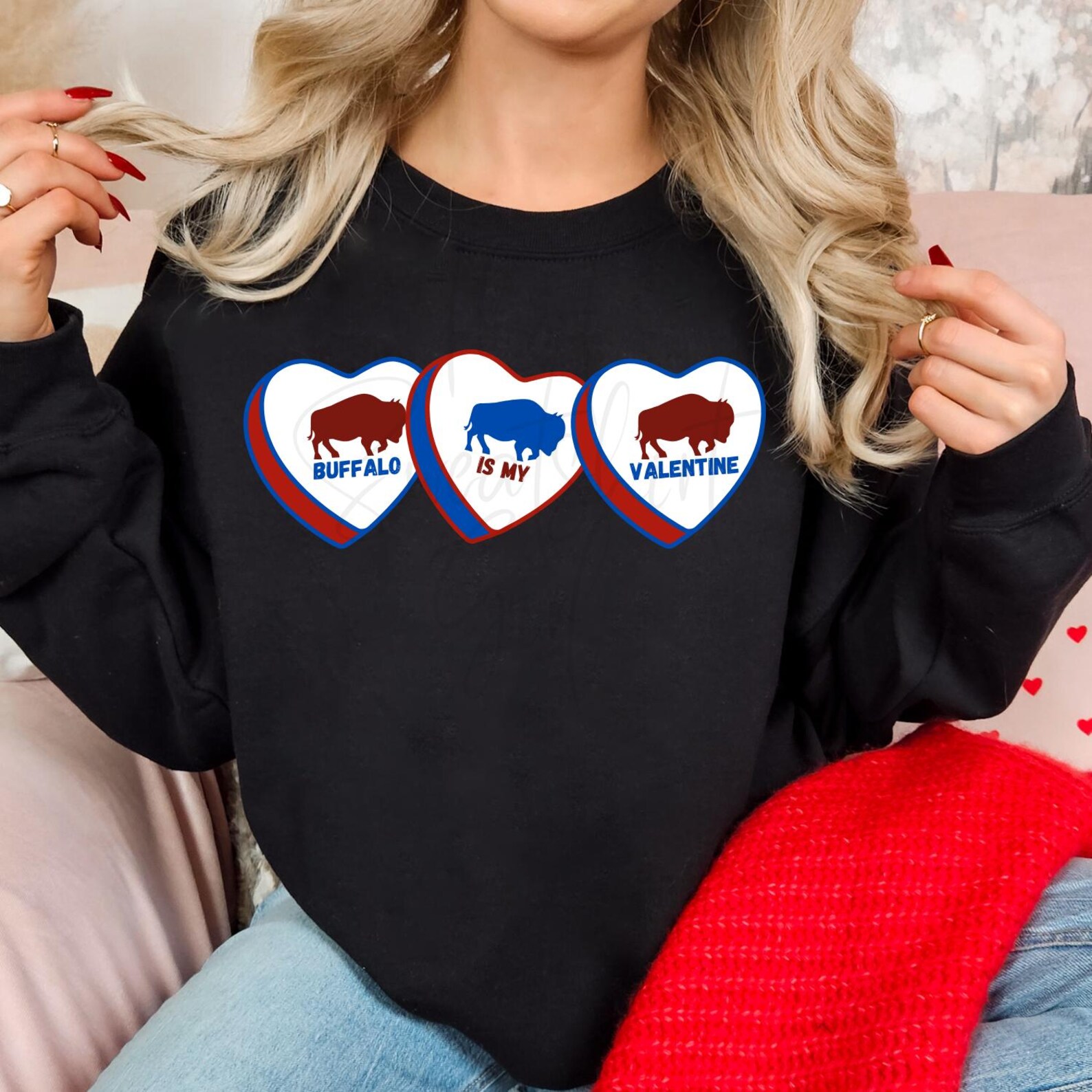 Buffalo Valentines Sweatshirt, Candy Hearts Sweatshirt, Buffalo ...