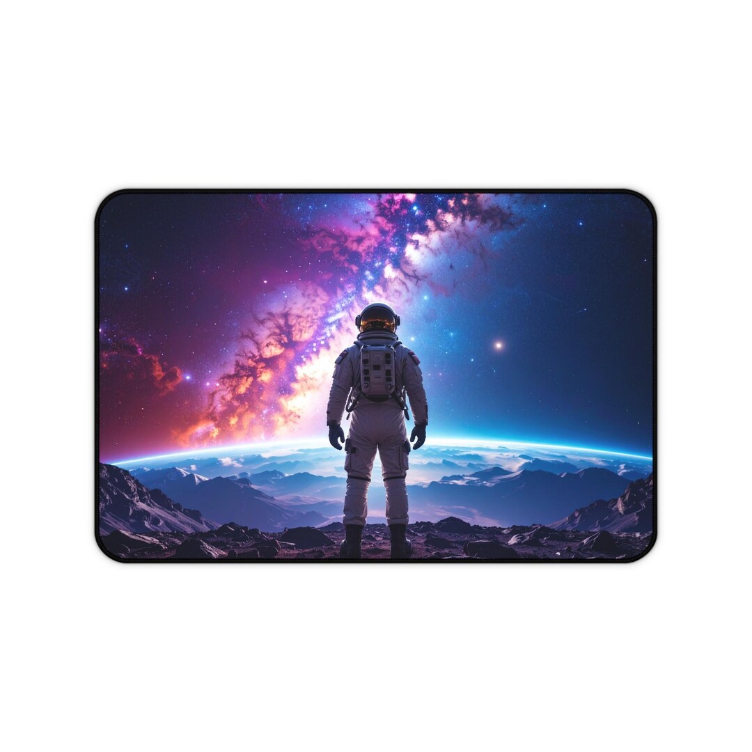 Cosmic Astronaut Desk Mat, Gaming Mouse Pad, Space Office Accessories ...