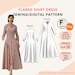 6 Panel Full Length Skirt Sewing Pattern, Sizes UK 8-28/EU 34-54/US 4 ...