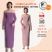 Isabella Dress - Sewing Pattern - Size UK 8-18 EU 34-44 Prom/wedding ...