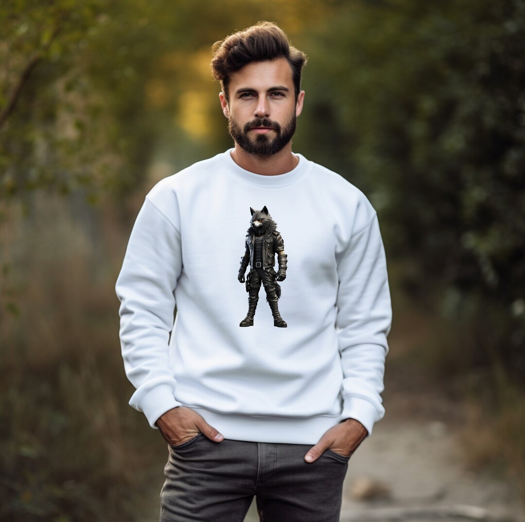 Wolf Cool Sweater, Unisex Sweater, Wolf Fashion Sweater, Angry Wolf ...