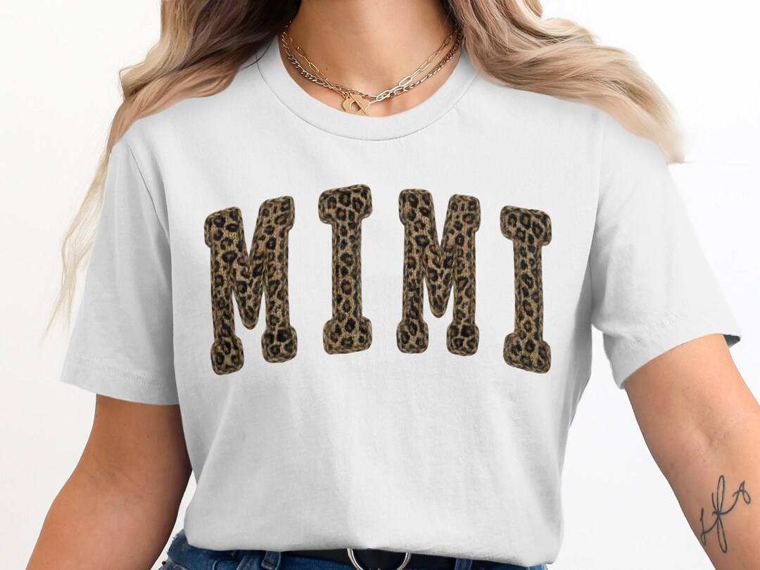 Leopard Mimi PNG, Trendy Animal Print Sublimation Design, Mimi Gift ...