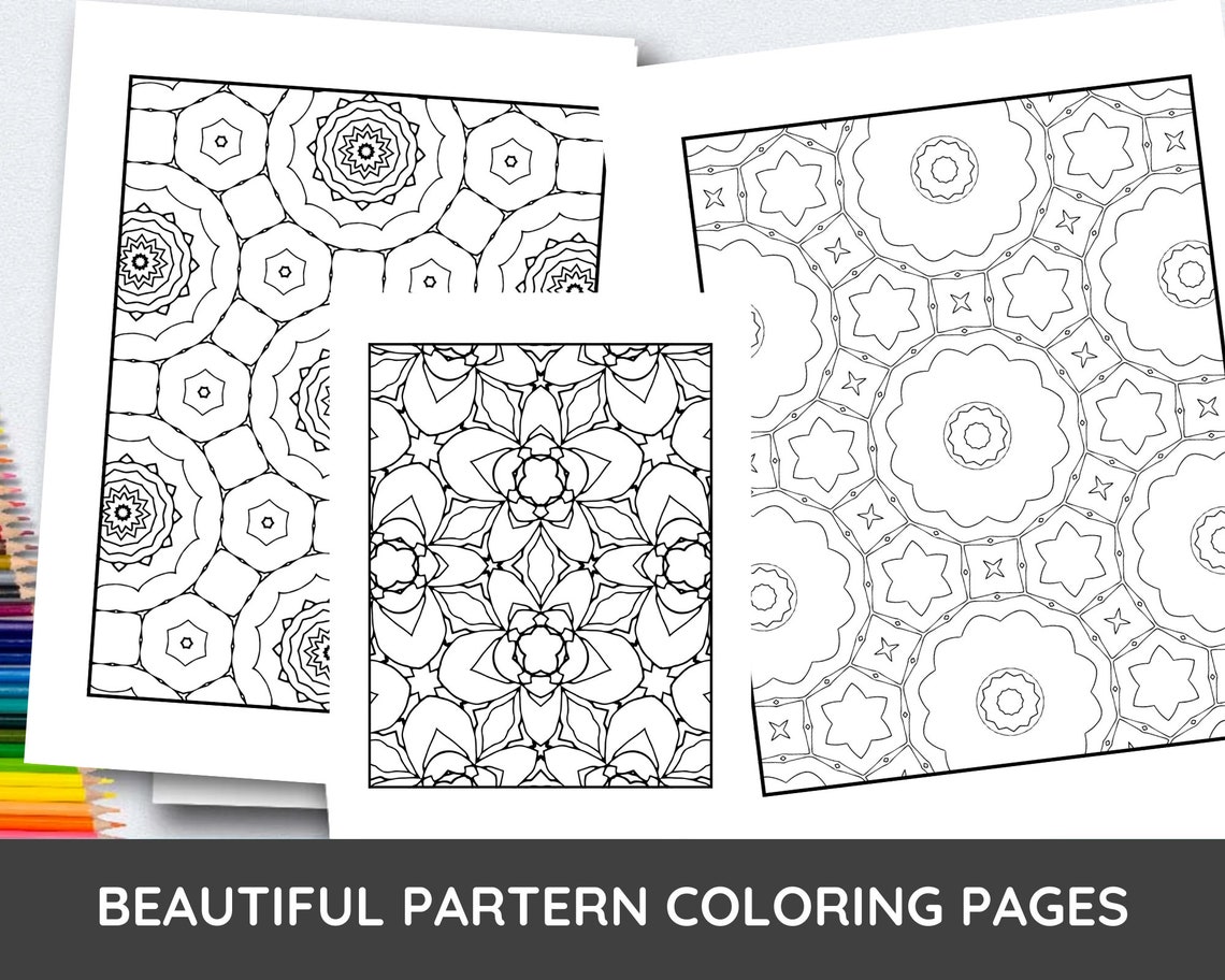 Printable Pattern Colouring Book for Kids, Kids Colouring Activities ...