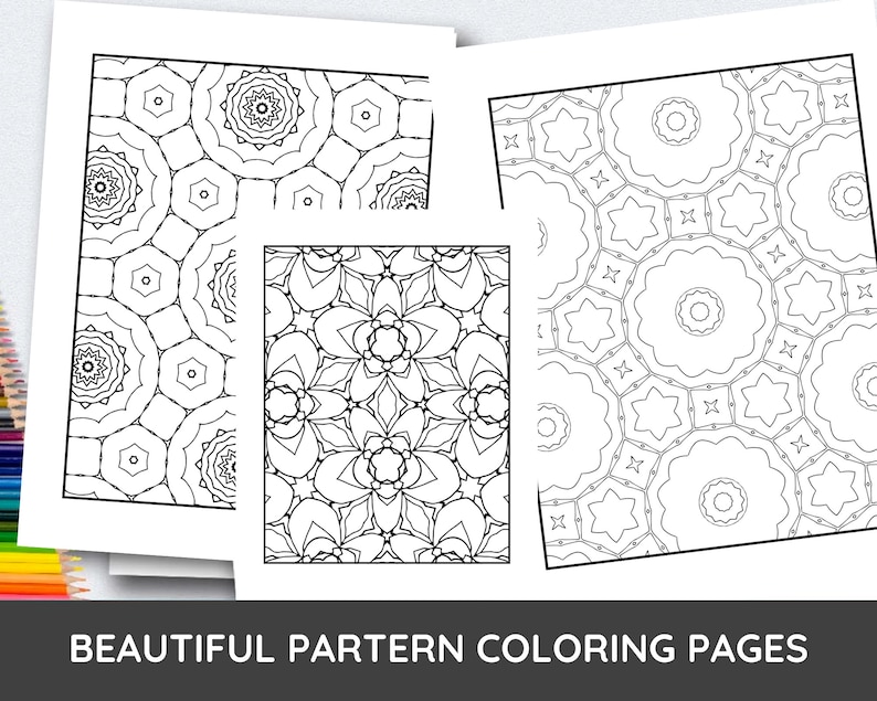 Printable Pattern Colouring Book for Kids, Kids Colouring Activities ...