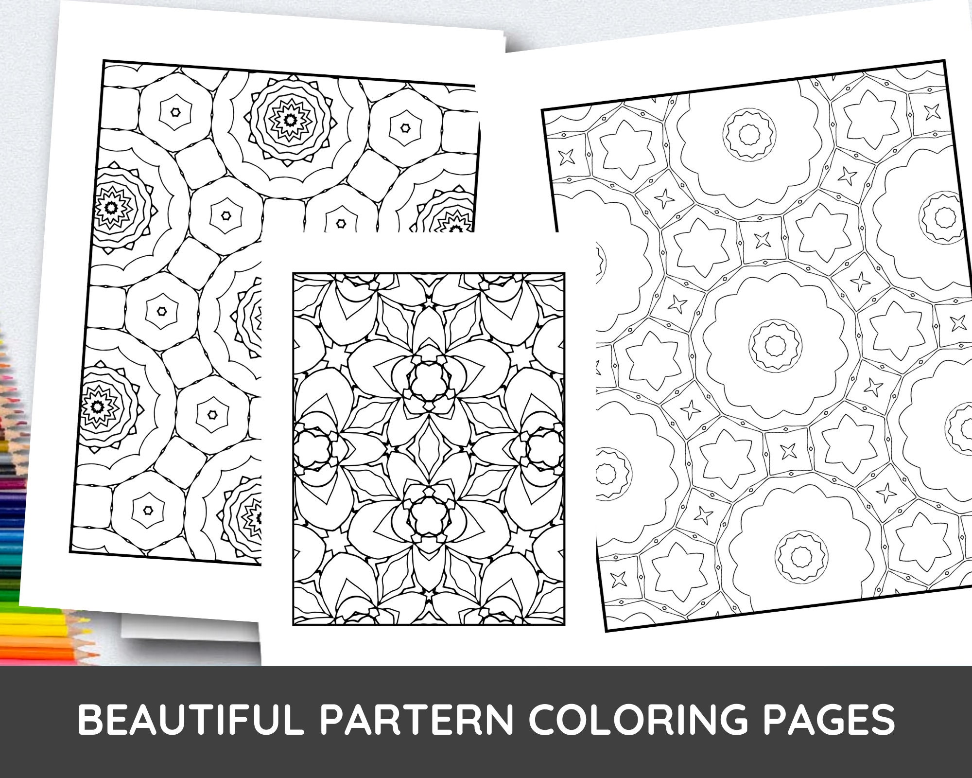 Printable Pattern Colouring Book for Kids, Kids Colouring Activities ...