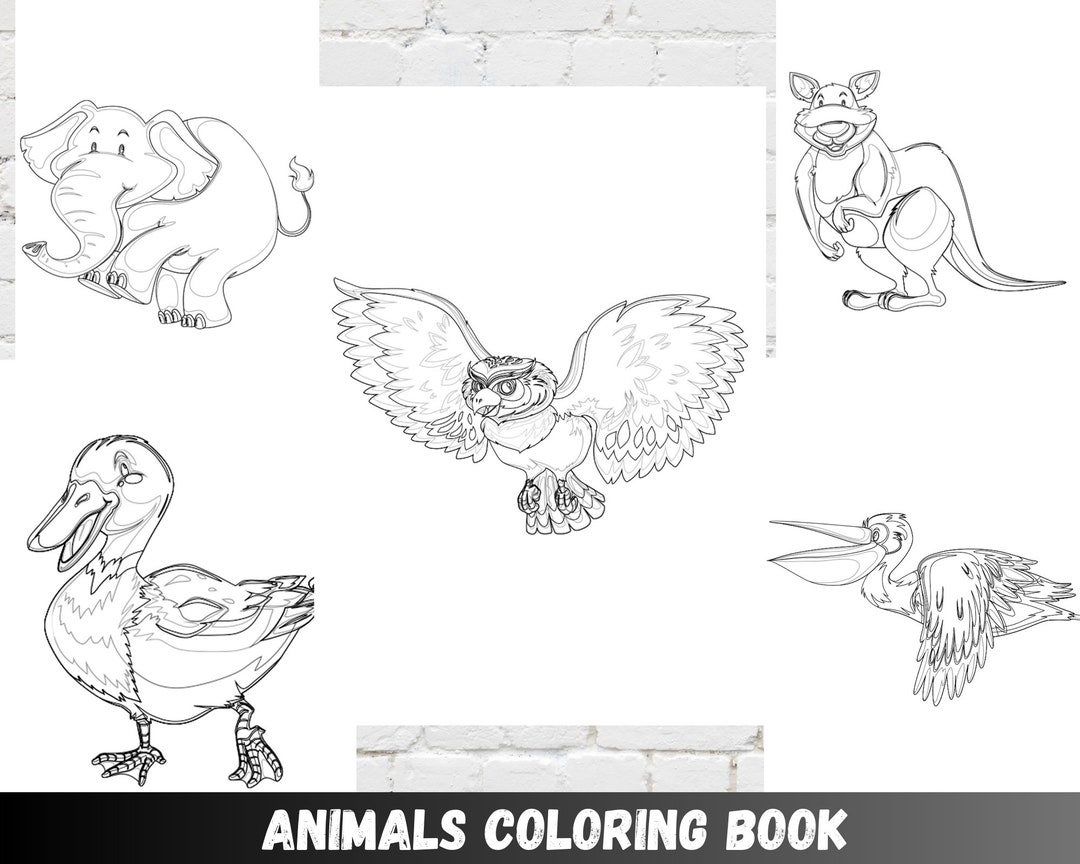 Printable Animal Colouring Book for Kids, Kids Colouring Activities ...