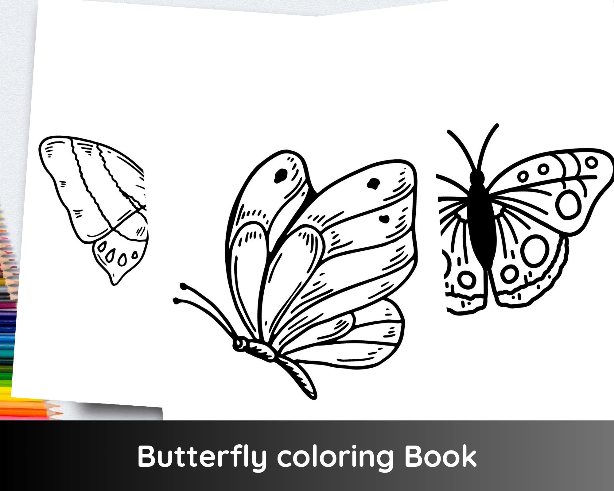 Printable Butterfly Colouring Book for Kids, Kids Colouring Activities ...