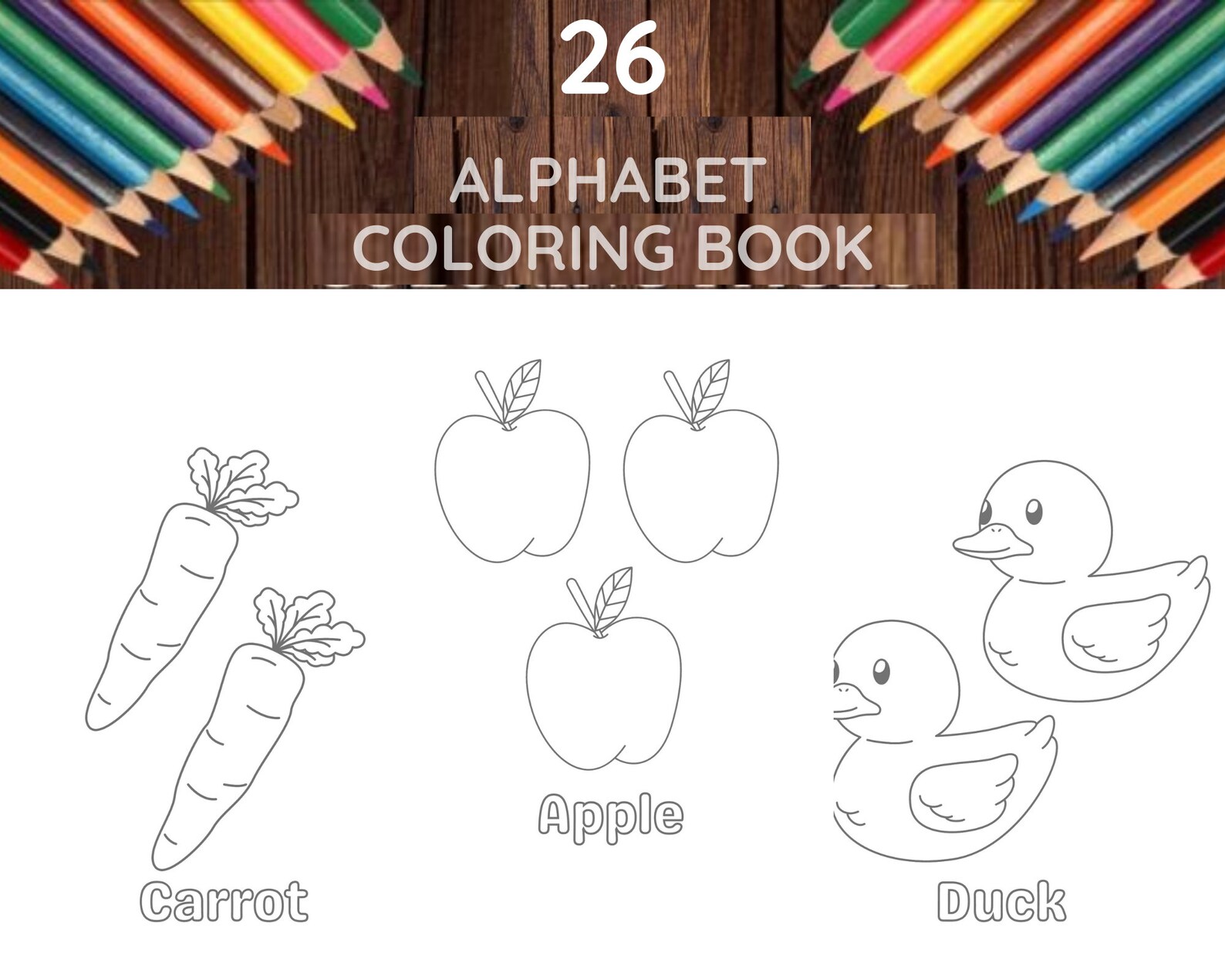 Printable Alphabet Colouring Book for Kids, Kids Colouring Activities ...
