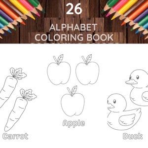 Printable Alphabet Colouring Book for Kids, Kids Colouring Activities ...