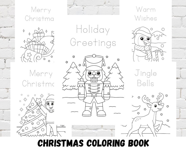Printable Christmas Colouring Book for Kids, Kids Colouring Activities ...