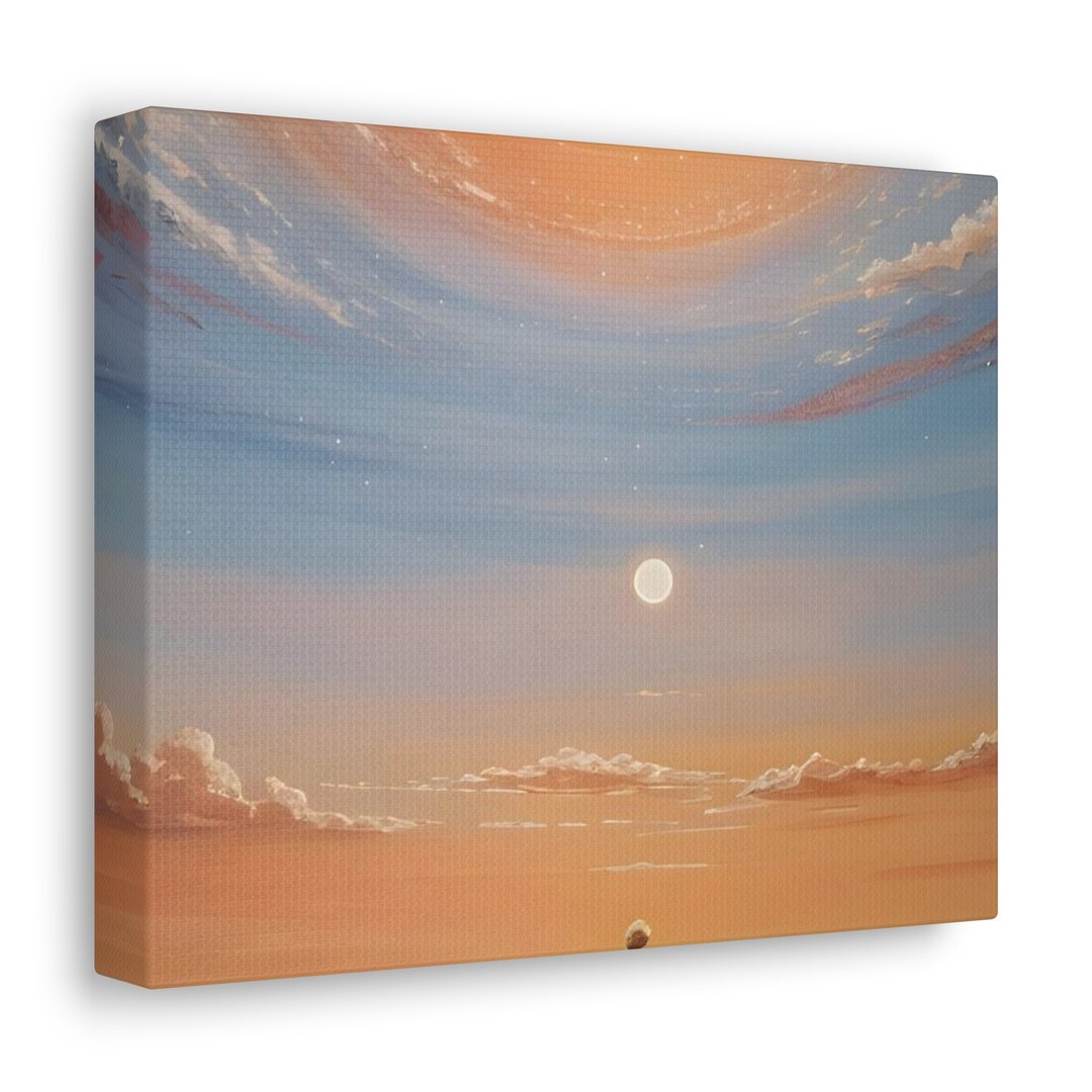 Celestial Horizon Unveiled AI Generated Wall Art - Etsy