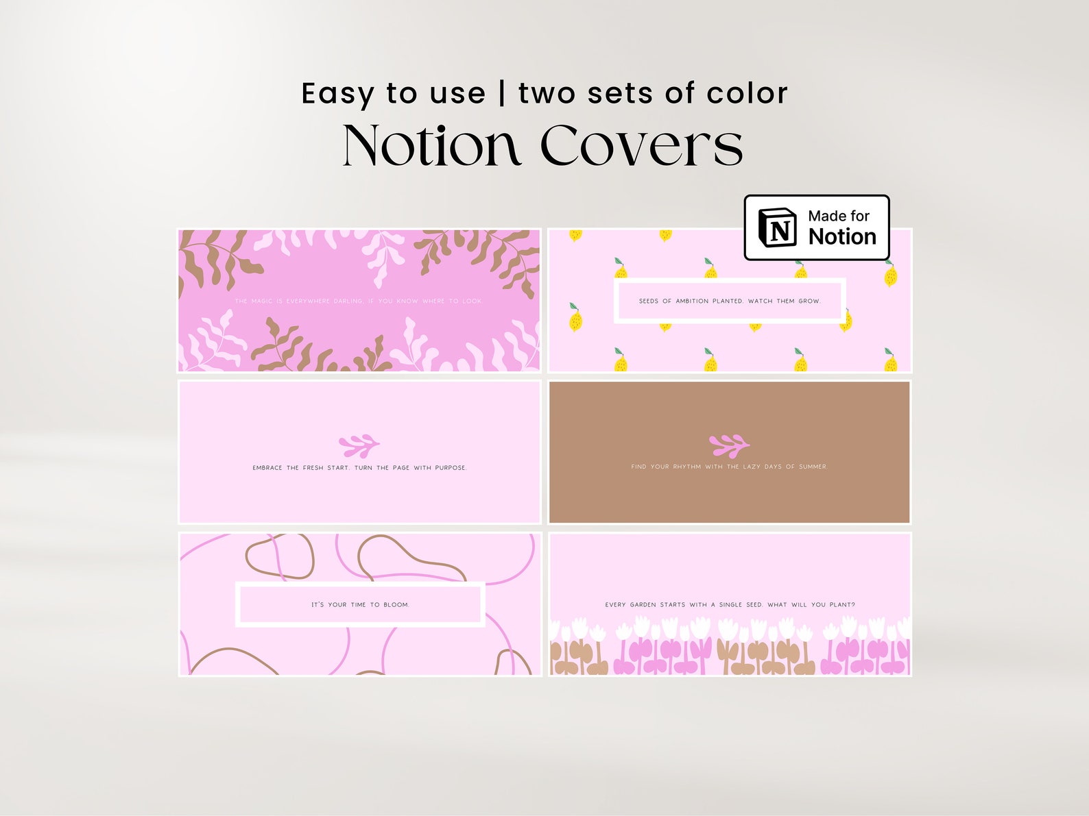 12 Custom Notion Page Covers With Motivational Quotes, Colorful ...