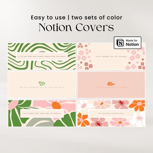 12 Custom Notion Page Covers With Motivational Quotes - Colorful Set ...