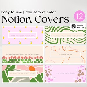 12 Custom Notion Page Covers With Motivational Quotes - Colorful Set ...