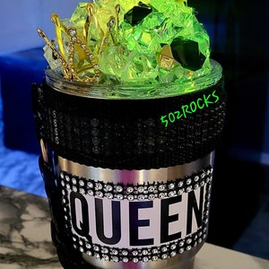 3D Queen Chain Link Tumbler. Stainless Steel Keeps Drinks Hot or Cold ...