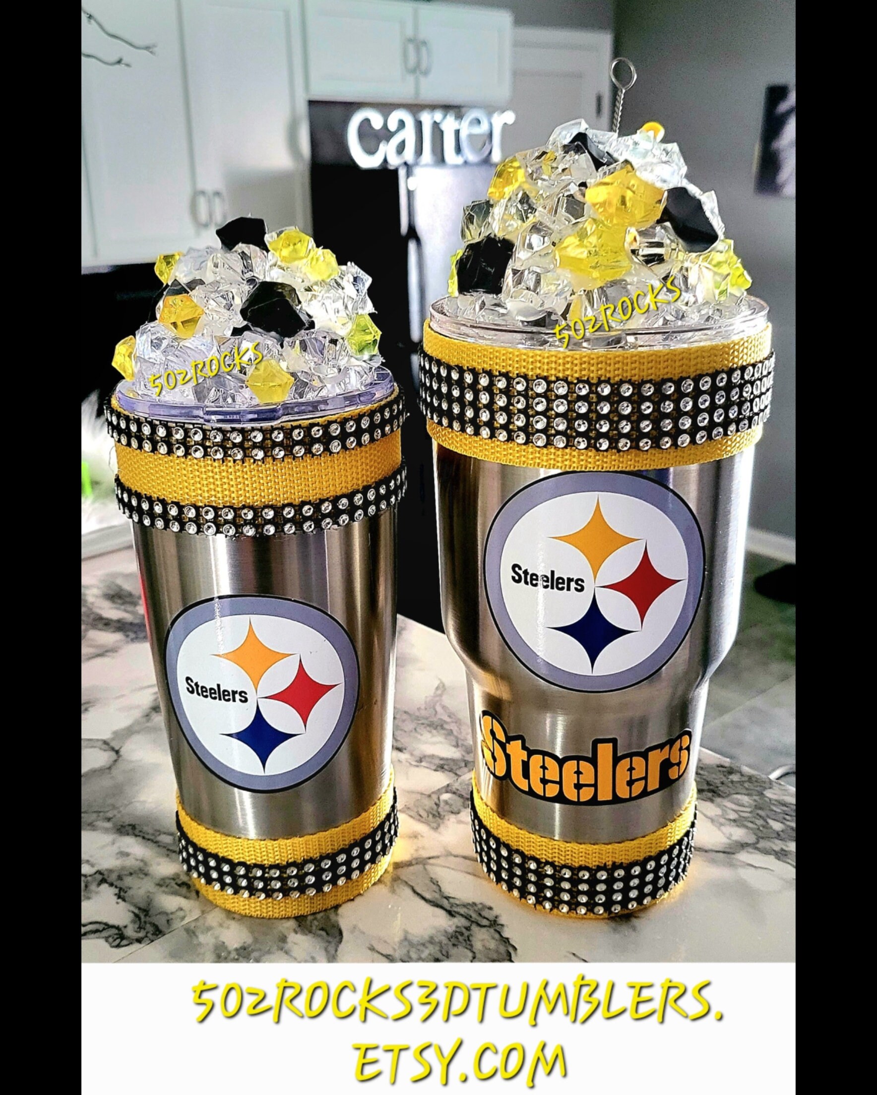 Pittsburgh Steelers Tumbler, Stainless Steel, NFL Gift, LED Light ...