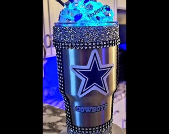 Dallas Cowboys, Crushed Ice Bling, Color-changing Ice Stainless Steel ...