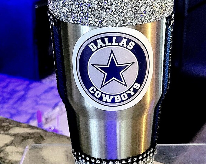 Dallas Cowboys, Crushed Ice Bling, Color-changing Ice! Stainless Steel ...