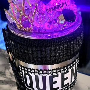 3D Queen Chain Link Tumbler. Stainless Steel Keeps Drinks Hot or Cold ...