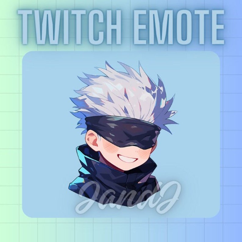 Gojo Satoru / Emote / Twitch / Discord / Anime / Emote/ Jujutsu Kaisen ...
