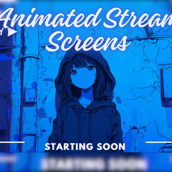 Anime Girl Overlay Starting Soon - Etsy