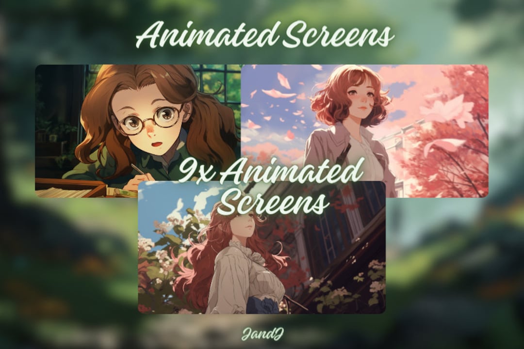 9x Animated Screens Stream Background Virtual Background Animated ...