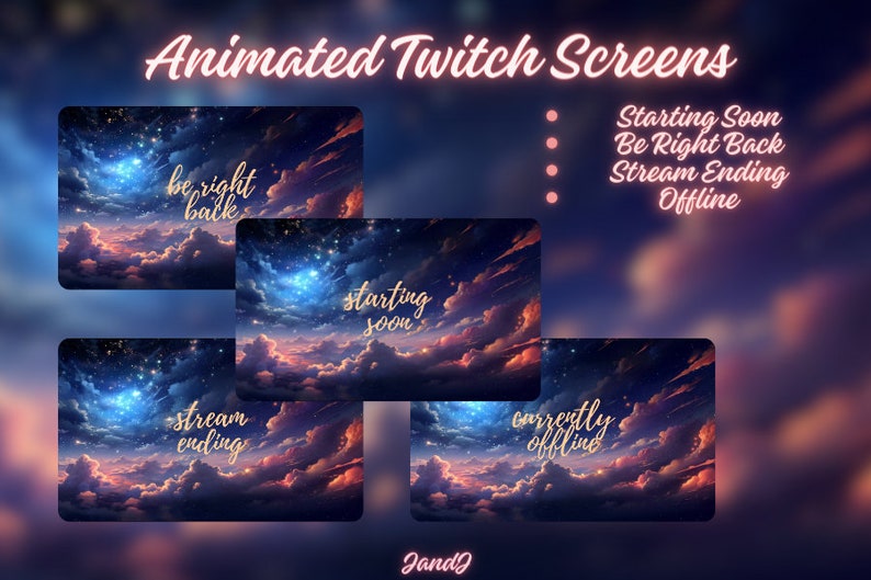 Animated Twitch Screens | Twitch Stream Screen | Animated Screens ...