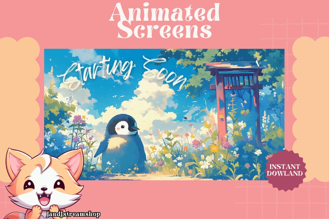 Animated Penguin Twitch Screens | Stream Package (digital Download) - Etsy
