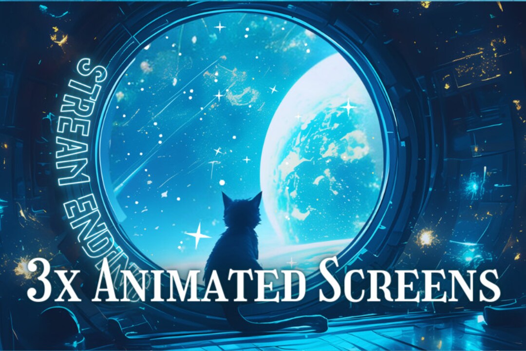 3x Animated Twitch Screens | Twitch Stream Screen | Animated Screens ...