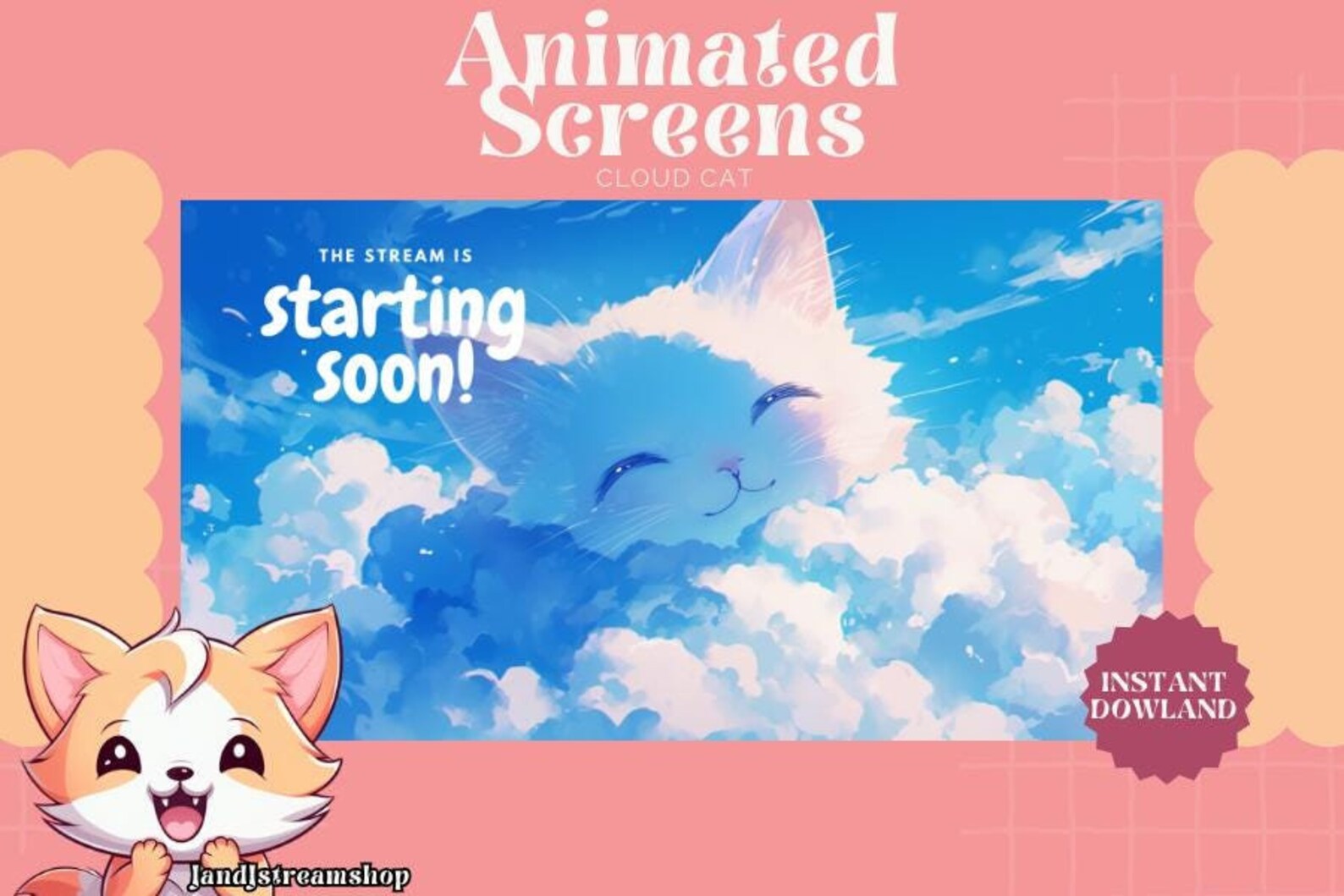 4x Animated Twitch Screens | Twitch Stream Screen | Animated Screens ...
