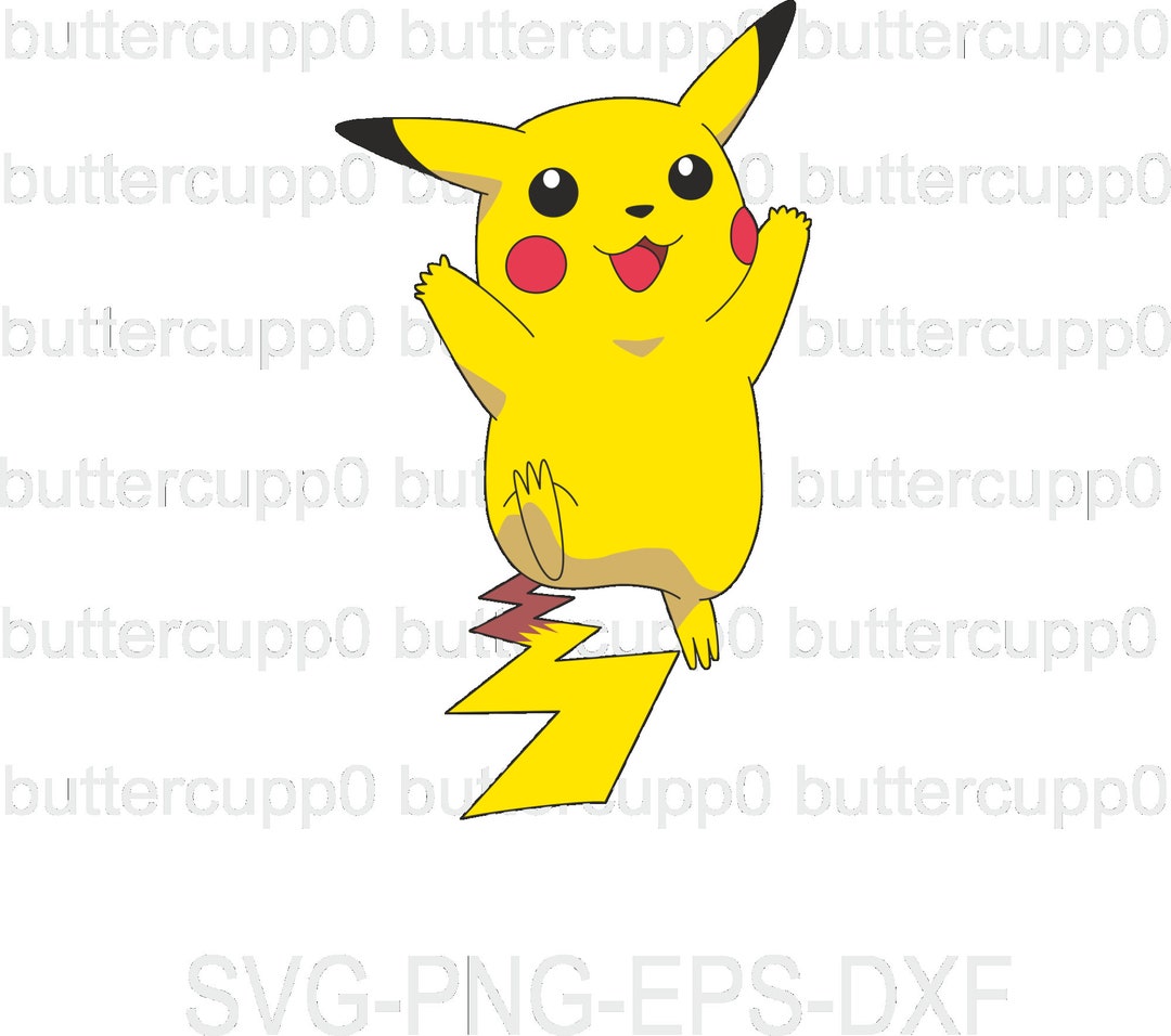 Pikachu Svg Pokemon Svg High Quality Layered Files Svg - Etsy