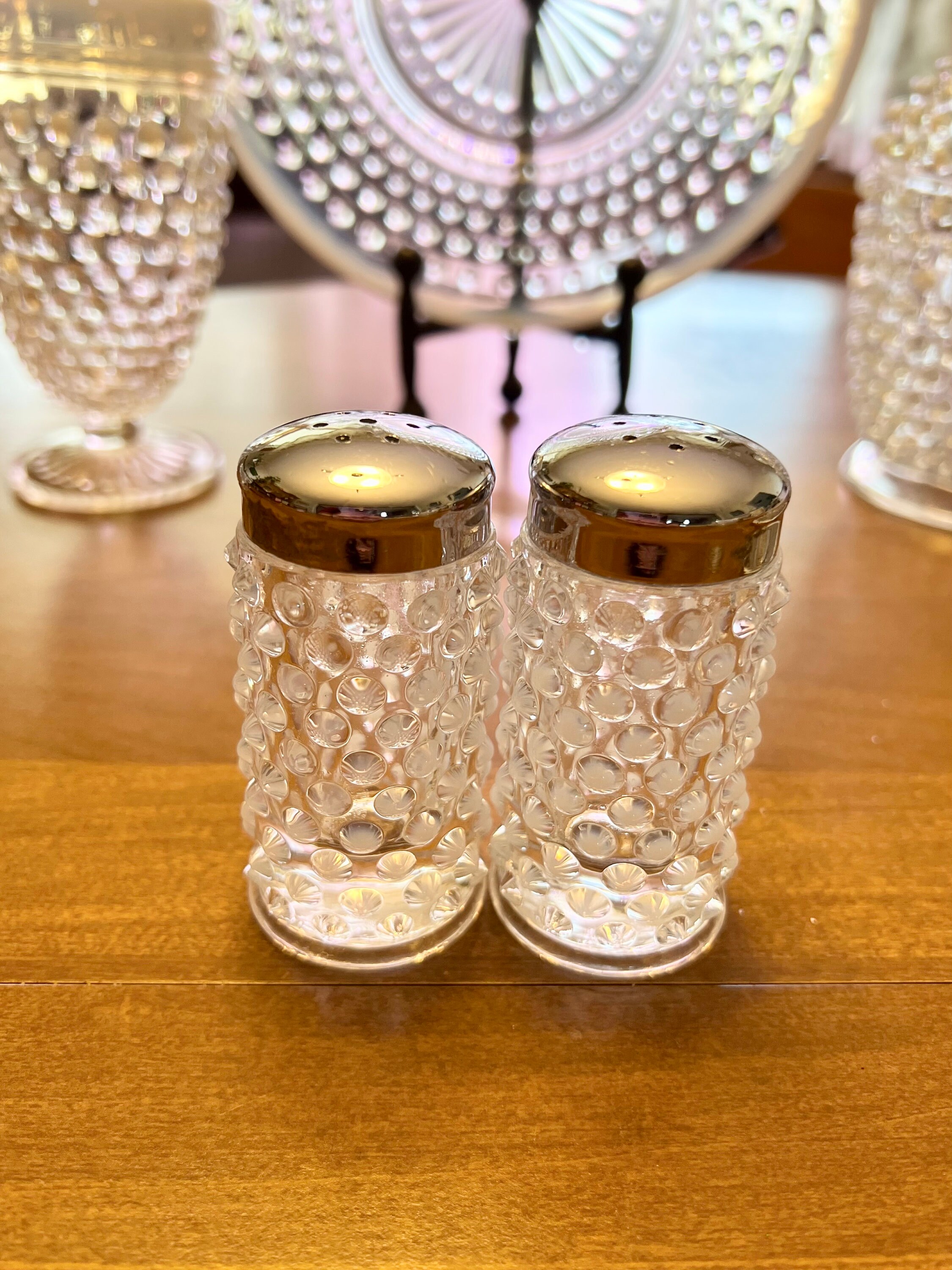 1940s Anchor Hocking Opalescent Moonstone Hobnail Glassware - Etsy