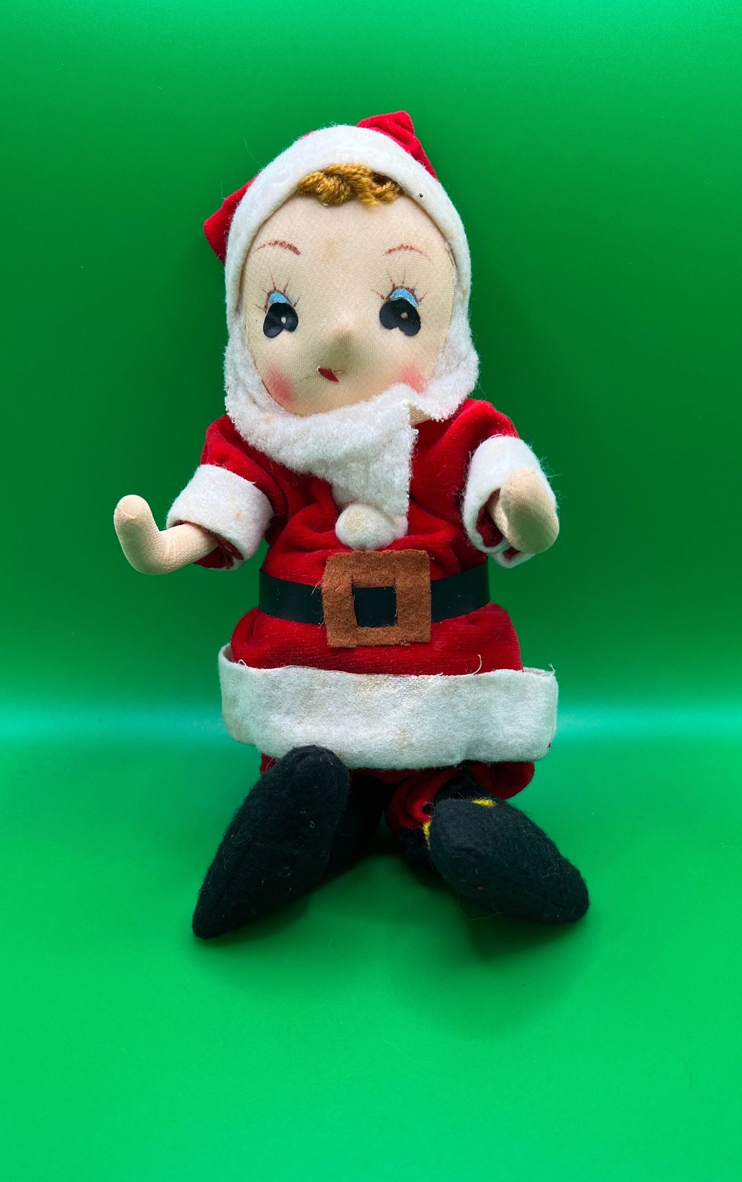 Vintage Posable Santa Elf - Etsy