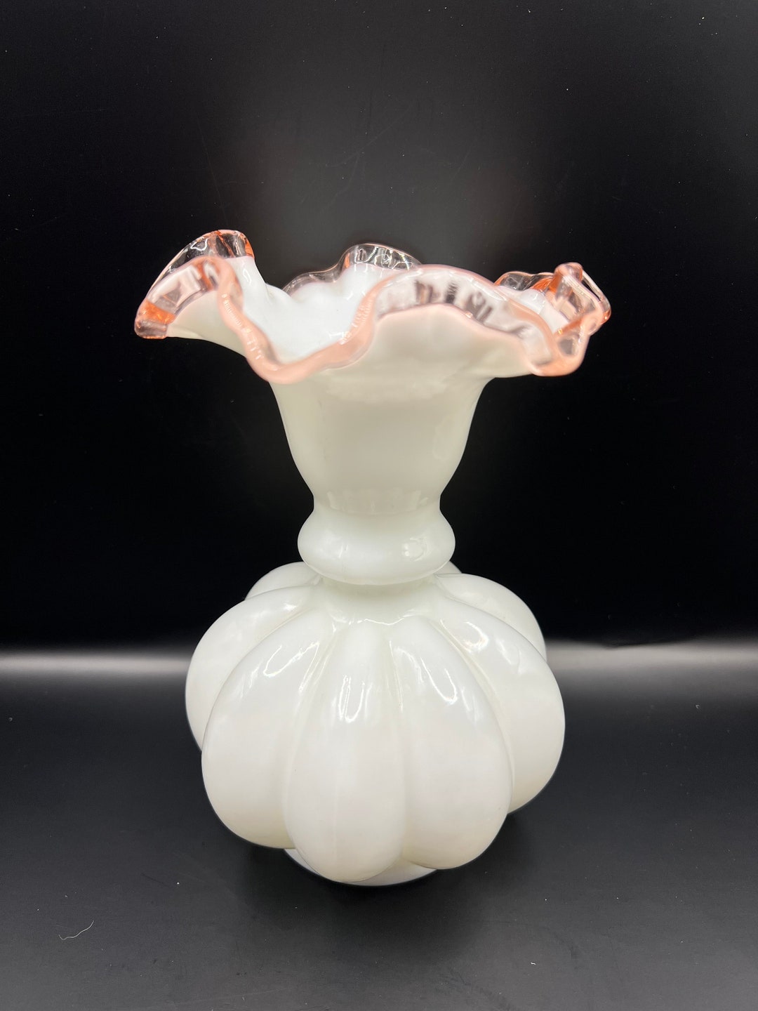 1940s Fenton Ruffled Vase - Etsy