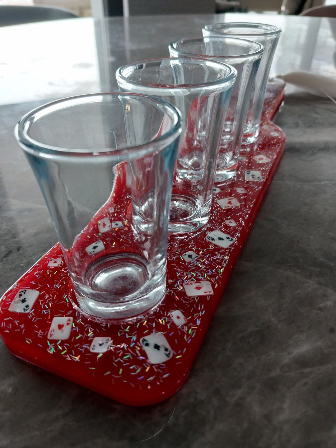 Epoxy Hand Made Shots Board flight Paddle Bar Accessories - Etsy