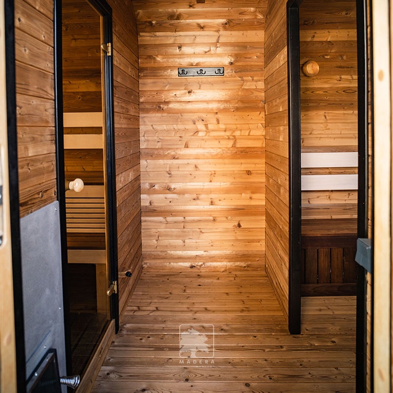Cube Premium Thermo-wood Outdoor Sauna - Etsy