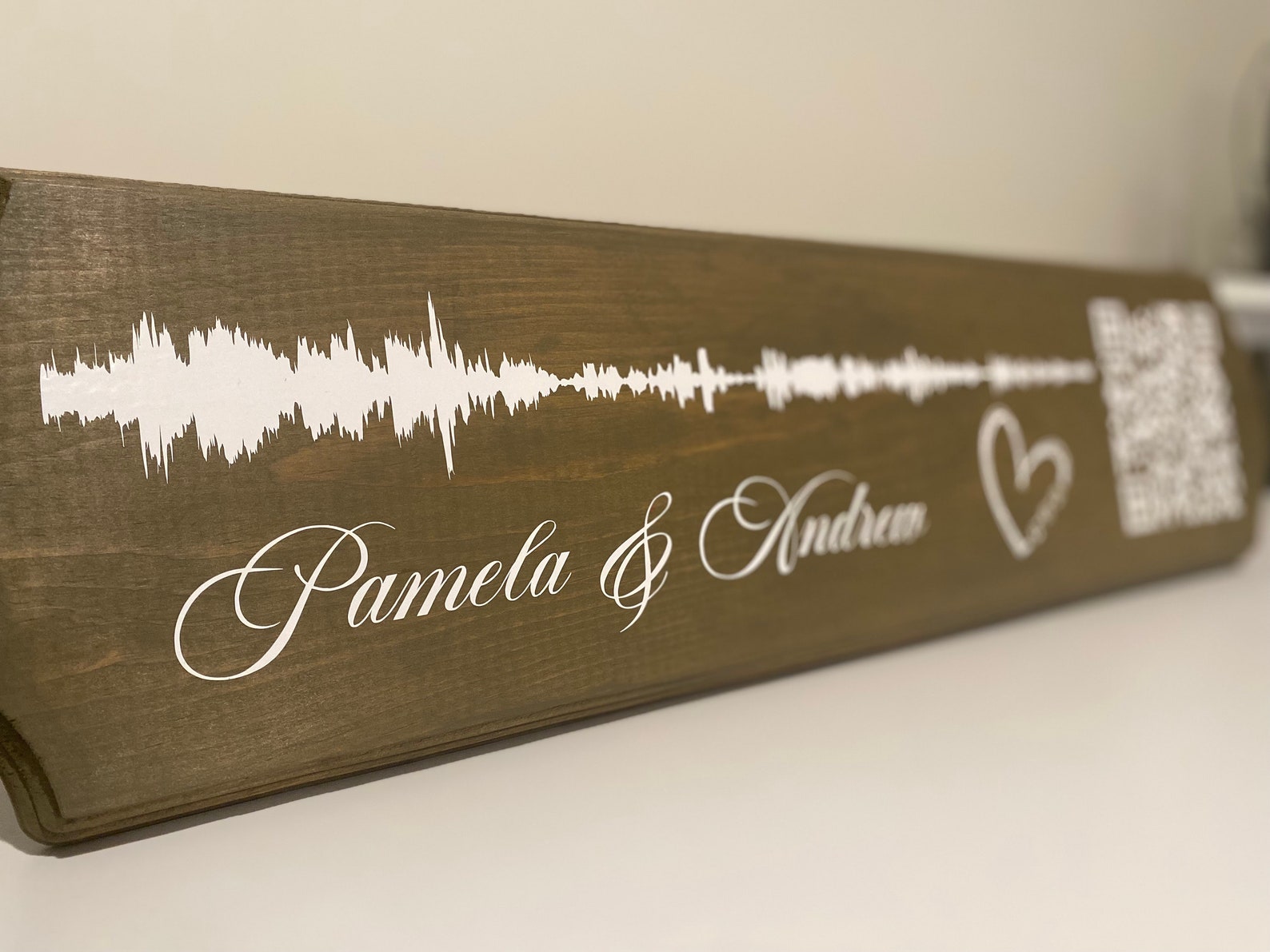 QR Code Sign-customized Soundwave/-voice Recording-wall Art-voice Art ...