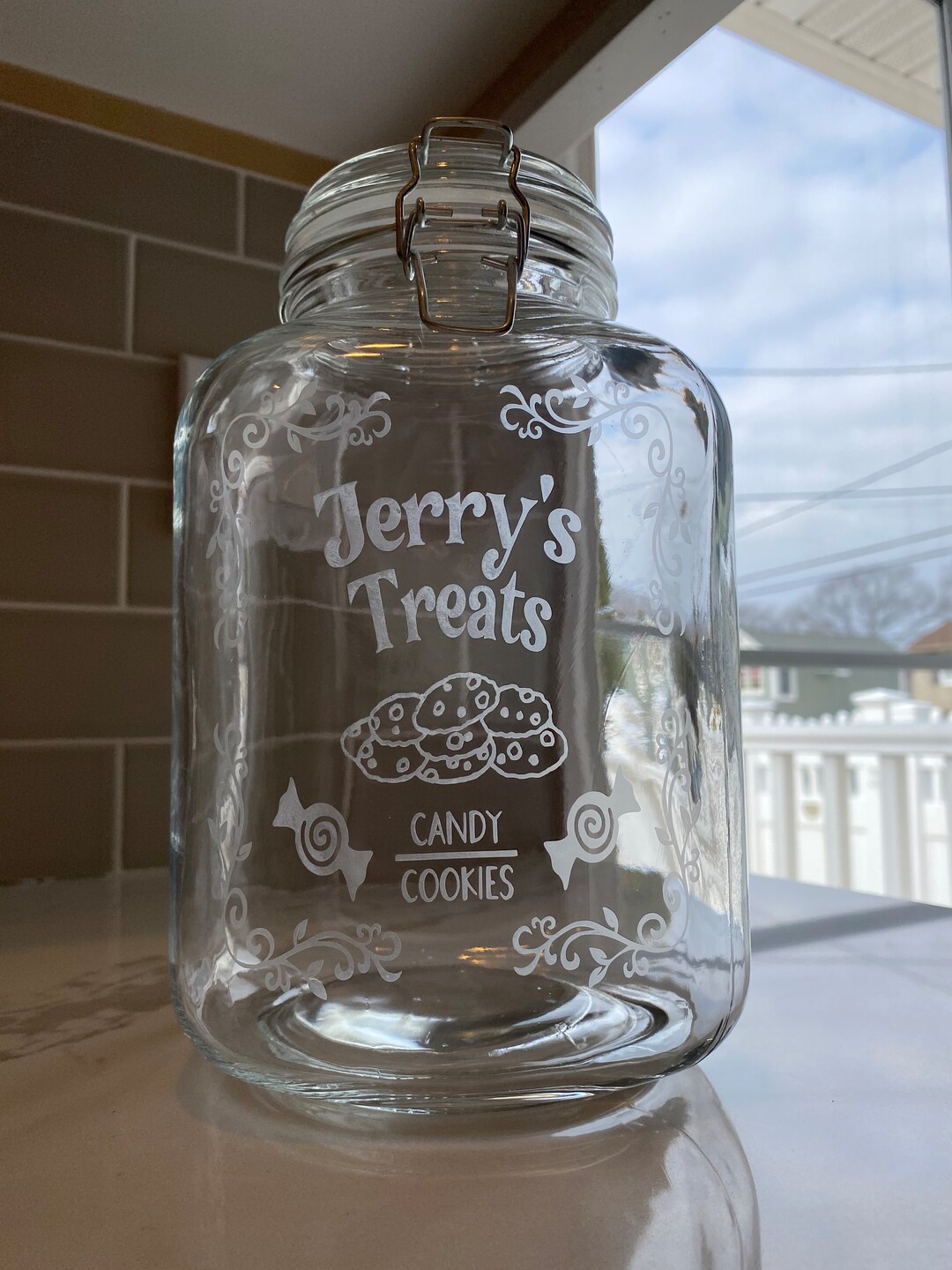 Customized Cookie/candy Jar - Etsy